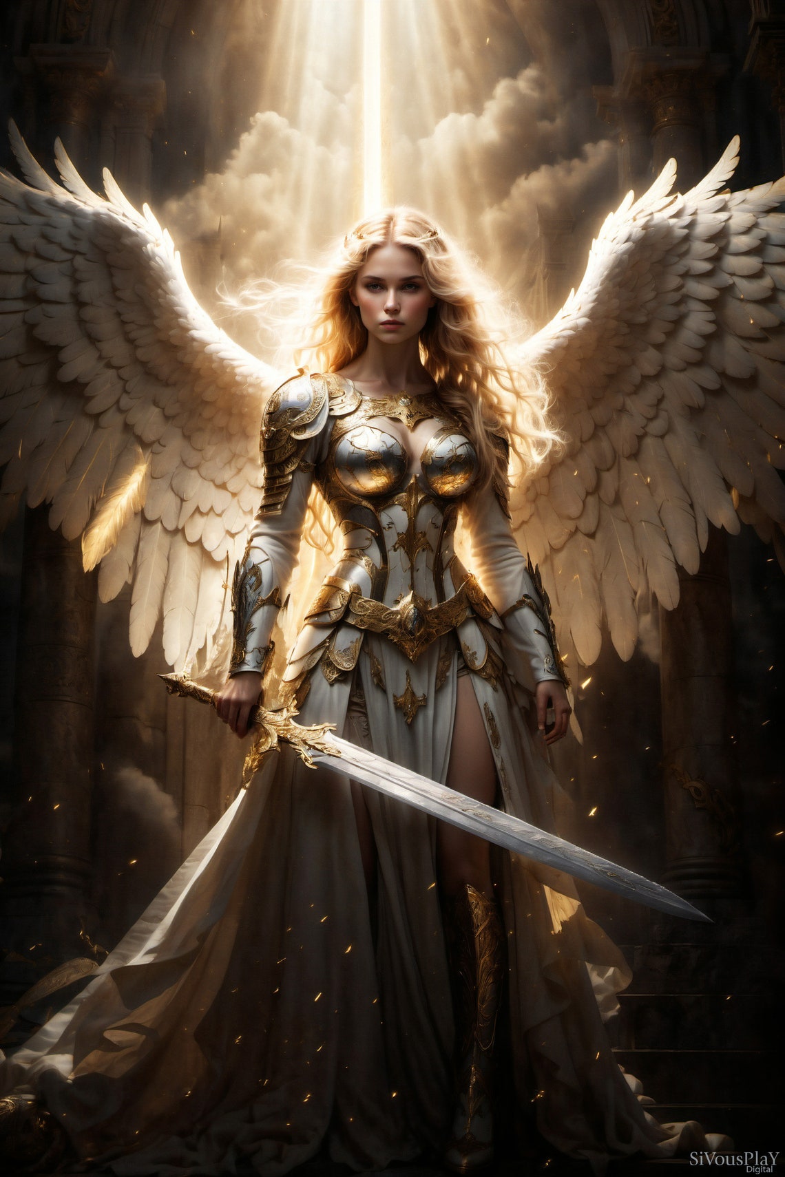 Holy Light Angels Collection 3, Instant Download, Printable Art ...