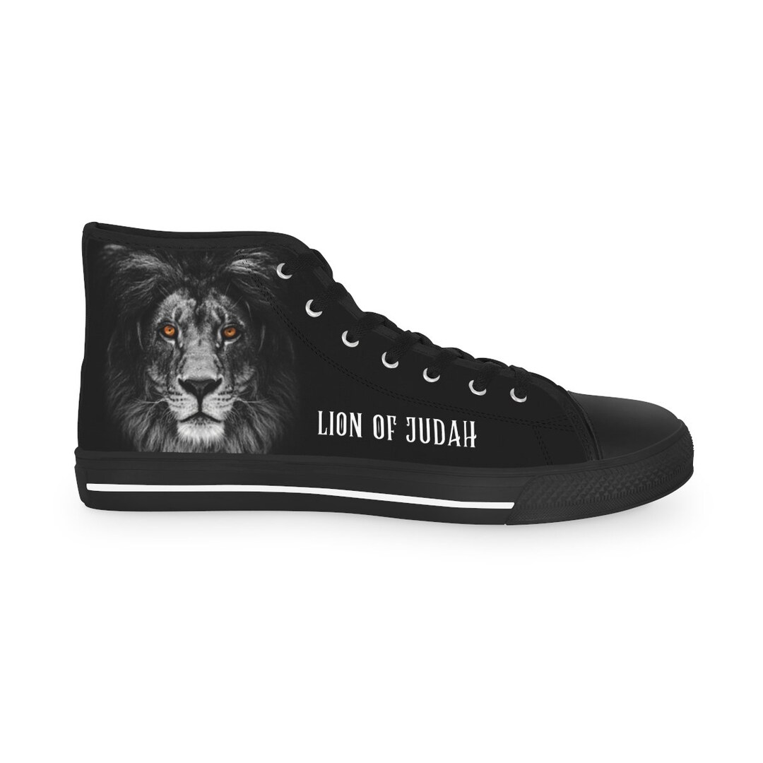 Lion of Judah Men's High Top Sneakers - Etsy