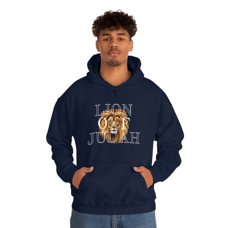 Lion of Judah | Christian | Men's Heavy Blend Hooded Sweatshirt - Etsy