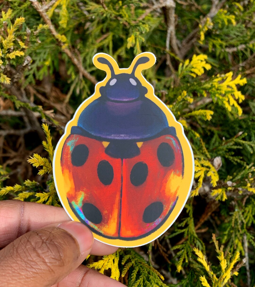 Ladybug Sticker | Laminated Die Cut Sticker | Journal | Laptop Sticker ...