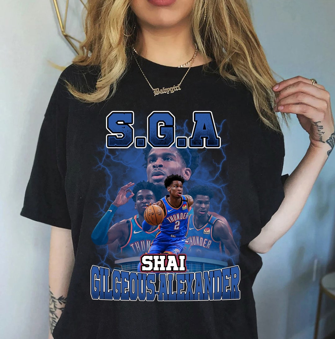 LIMITED Shai Gilgeous Alexander Vintage T-shirt SGA Shirt - Etsy