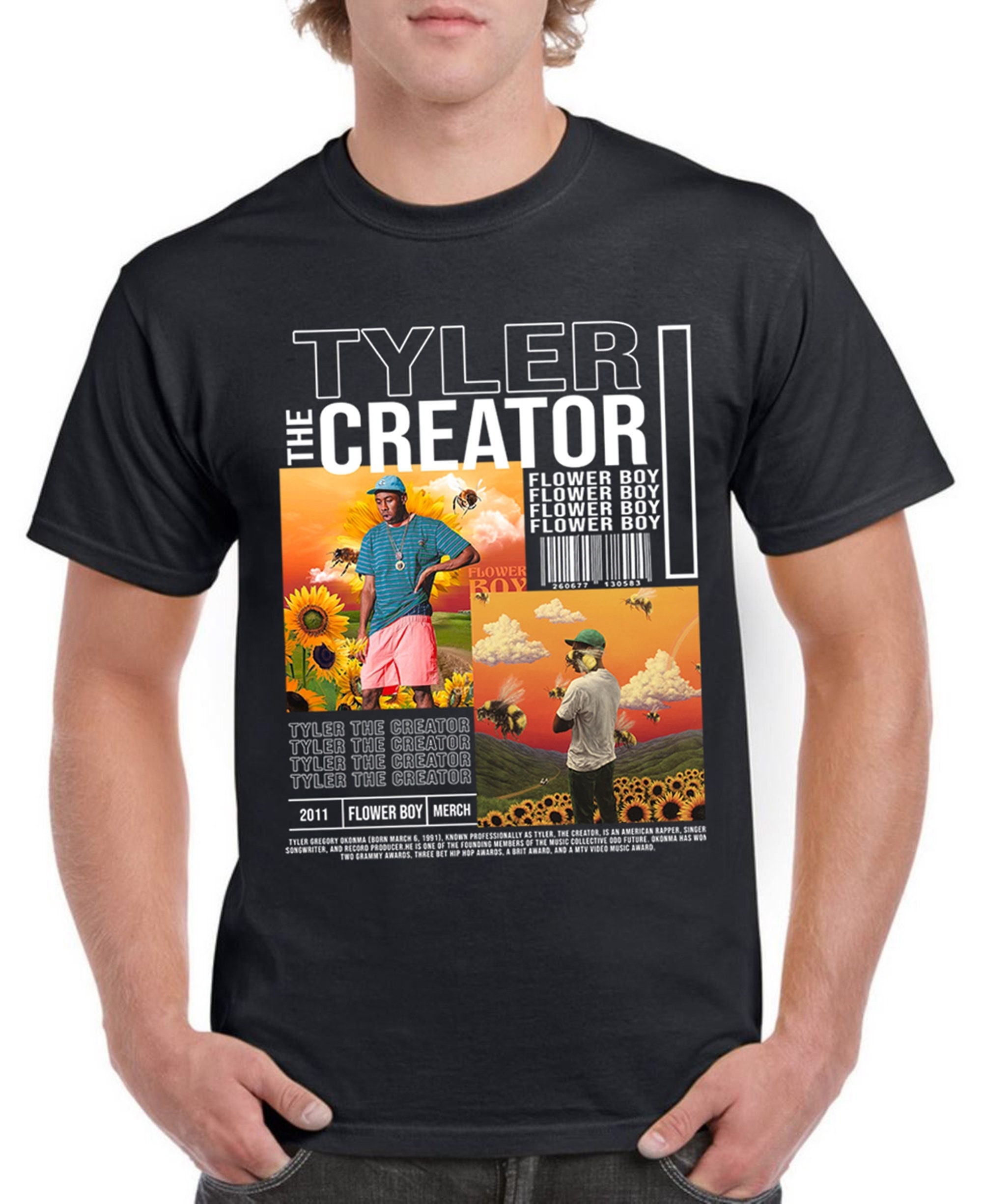 Camiseta Tyler The Creator Rapero Cantante Famoso Merch Para Hombre Mujer