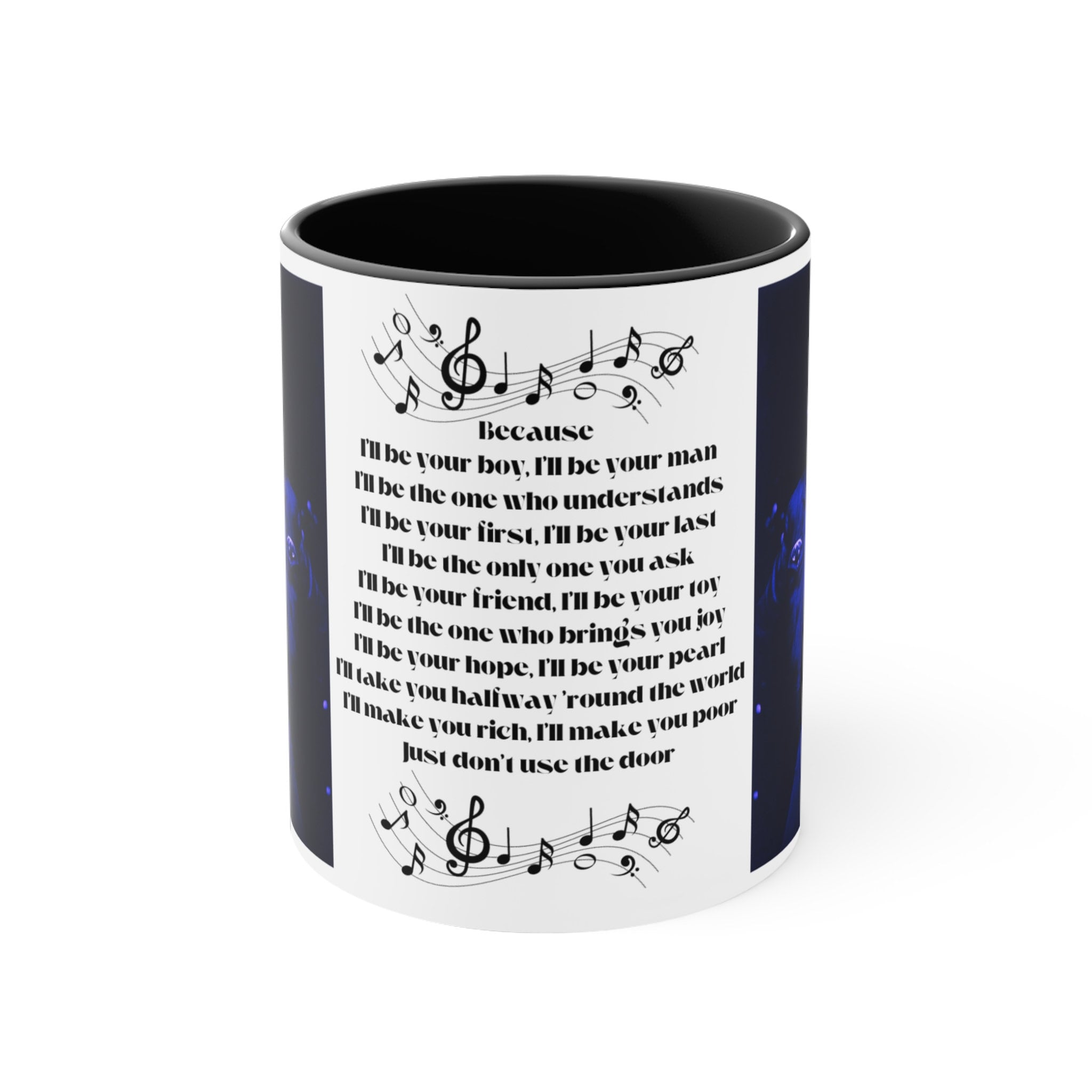 George Michael "i'm Your Man" Lyrics Two Tone Coffee Mug, 11oz - Etsy