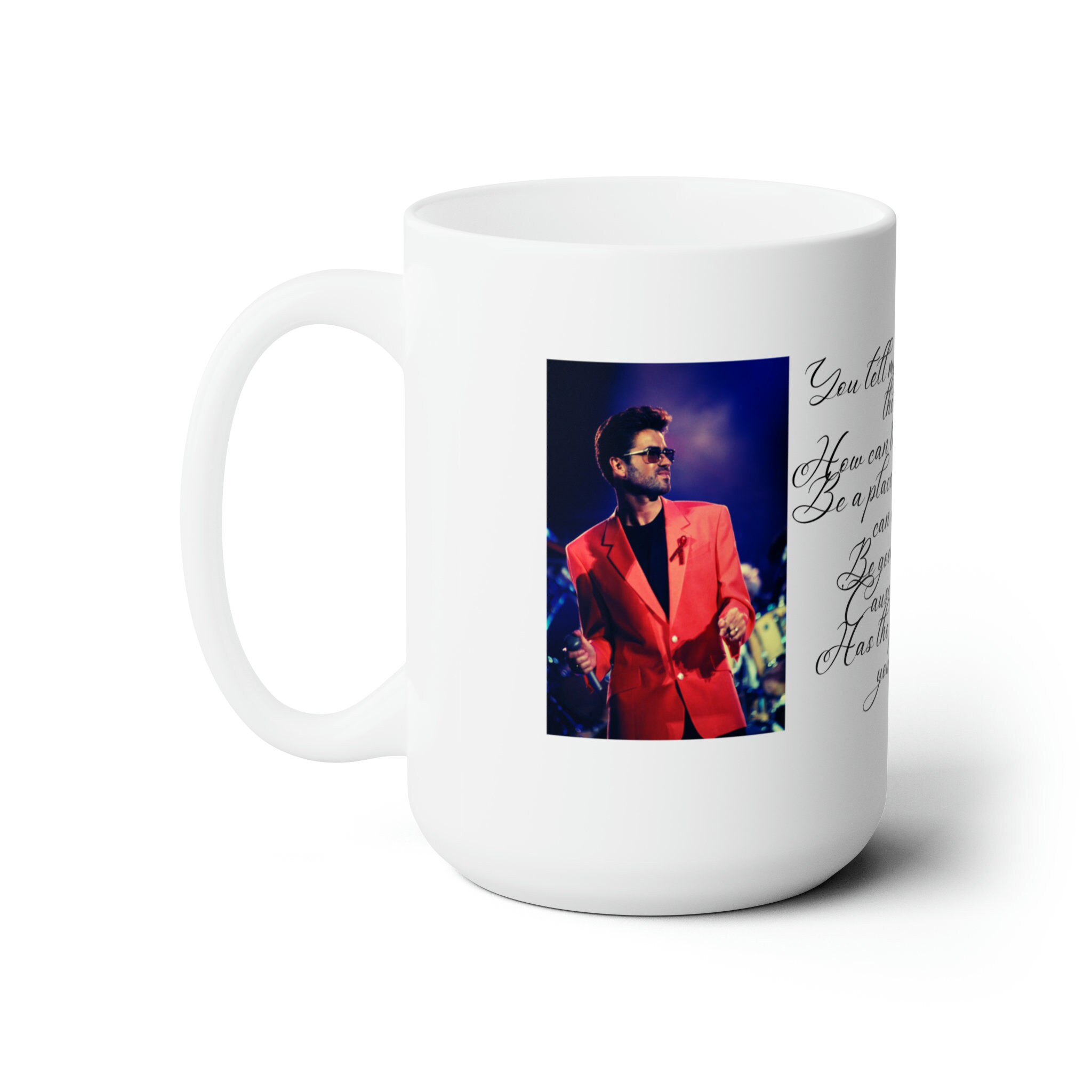 George Michael Heal the Pain Lyric Song Lyrics Ceramic Mug 15oz - Etsy