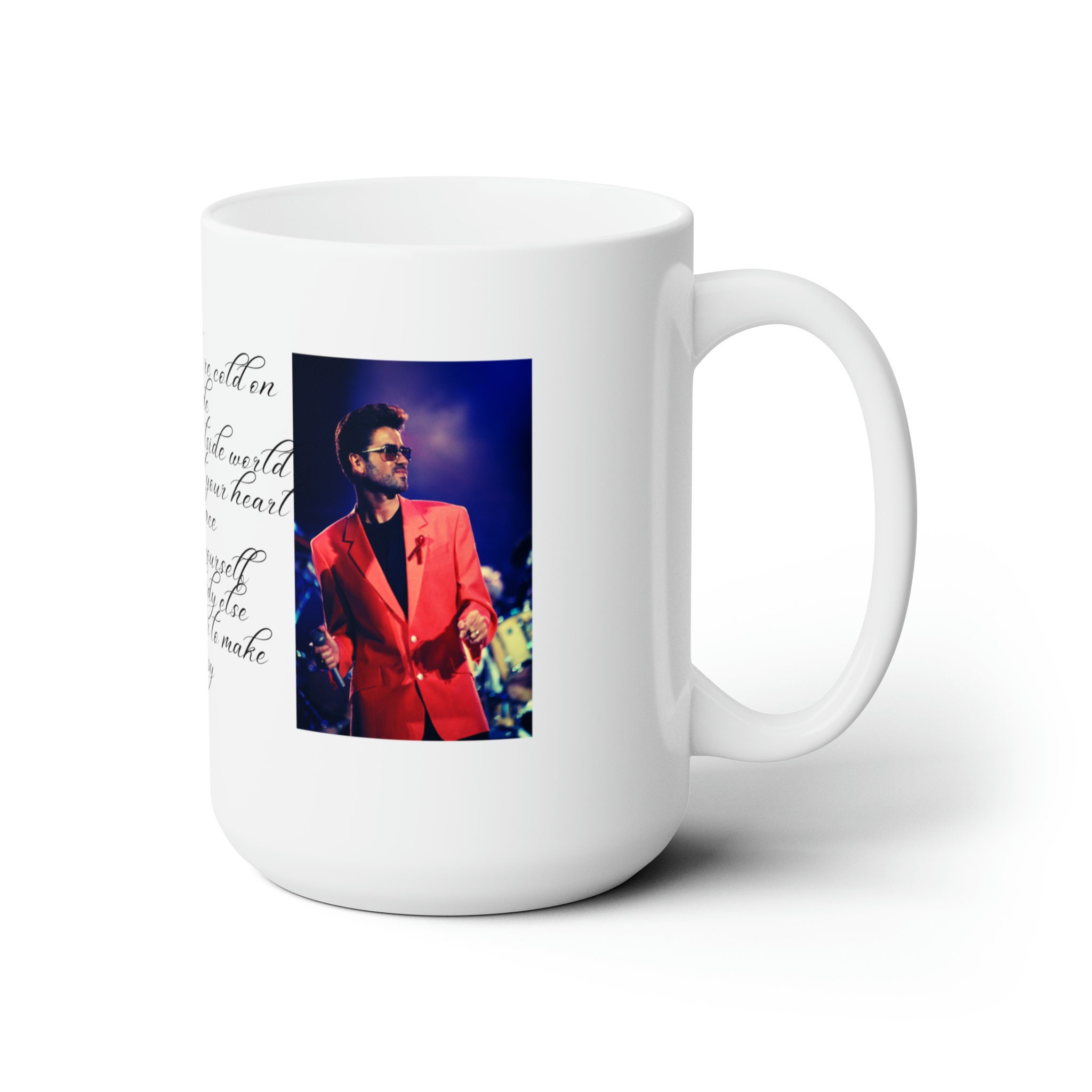 George Michael Heal the Pain Lyric Song Lyrics Ceramic Mug 15oz - Etsy