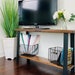 TV Stand Console With Solid Wood, TV Stand, Media Console With Metal ...