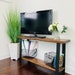 TV Stand Console With Solid Wood, TV Stand, Media Console With Metal ...