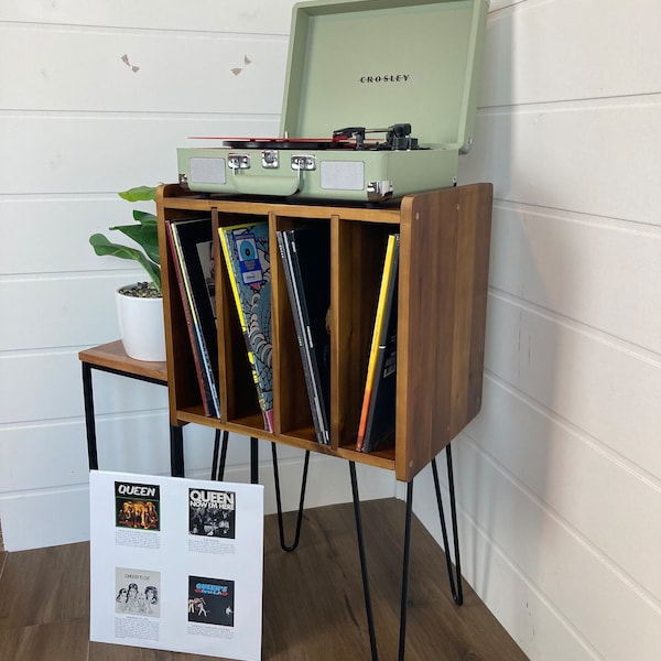 Record Player Stand and Speaker - Etsy