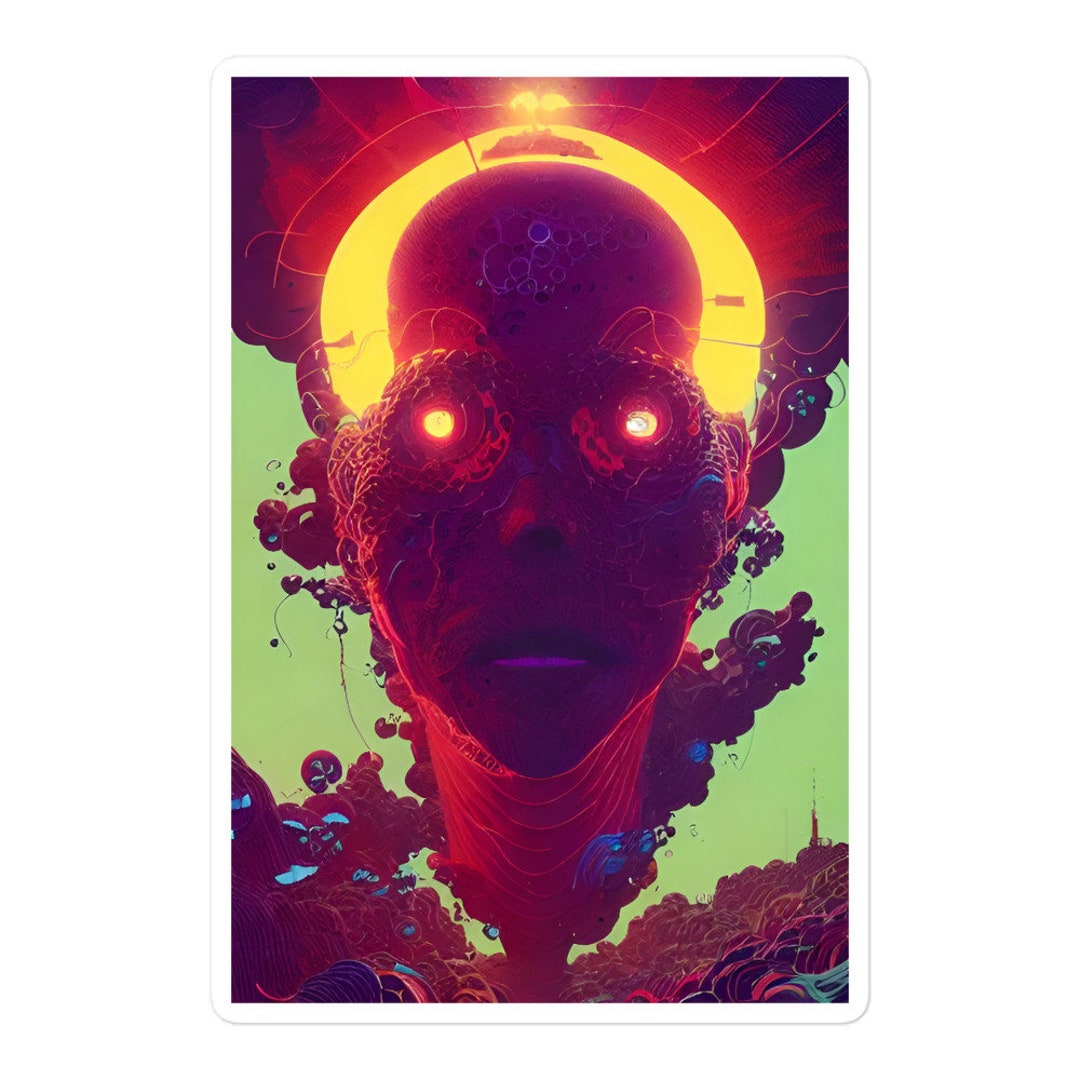 Soul Seeker Sticker | Surreal Art | Fantasy & Sci-fi | Multiple Size ...
