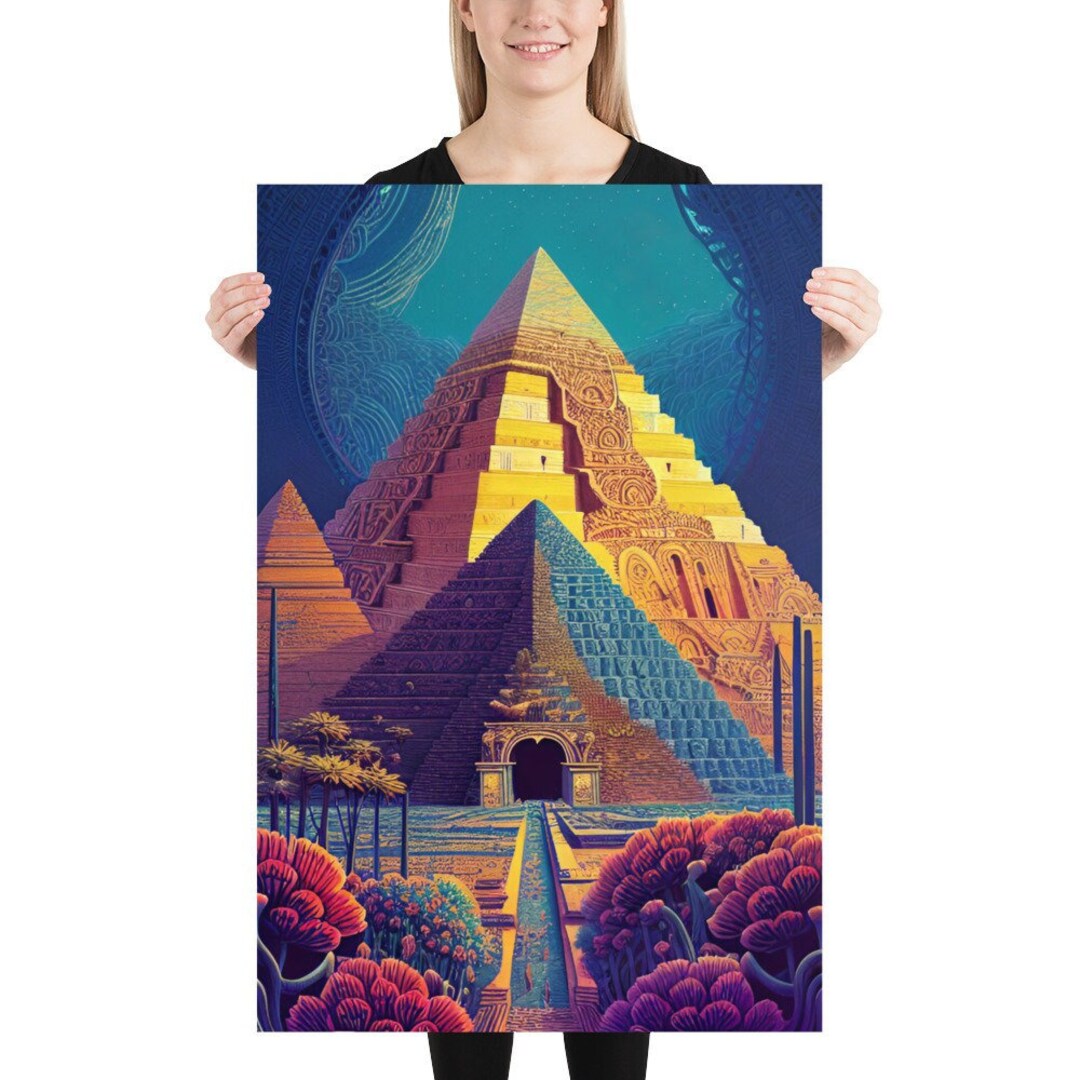 Sacred Tomb Premium Luster Paper Poster | Abstract & Surreal Wall Art ...