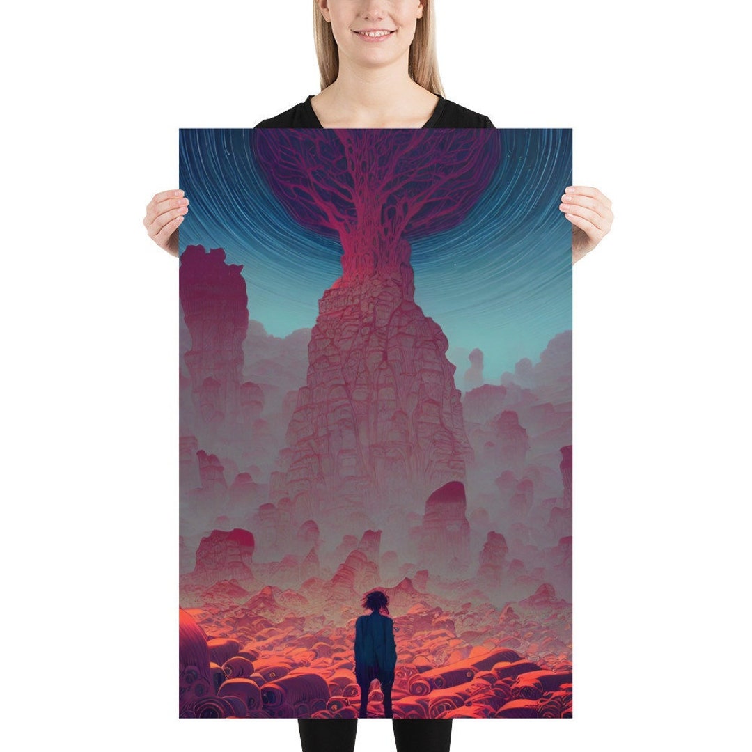 Visiting the Petrified Forest Poster | Surreal Landscape Wall Art ...