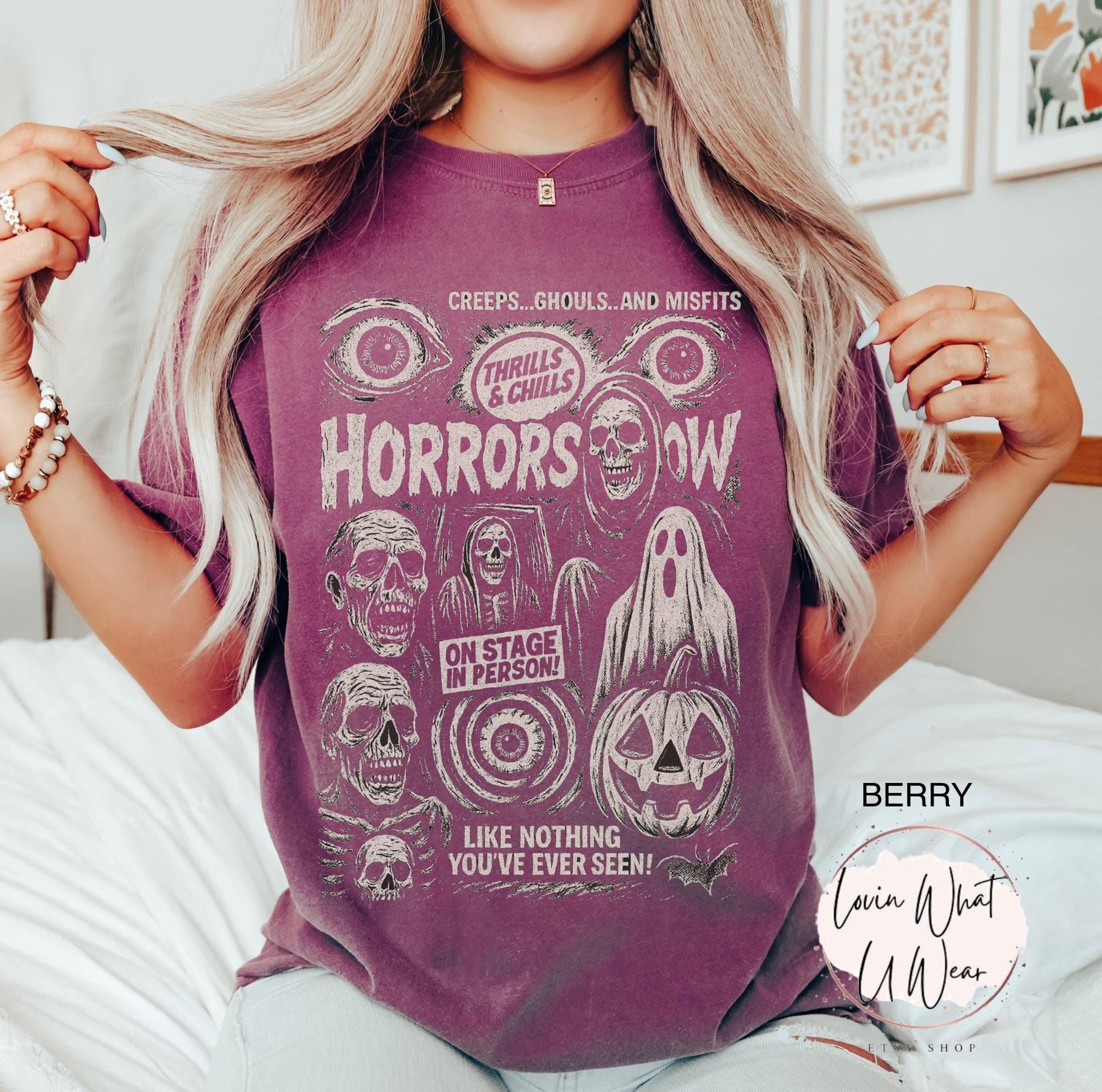 Comfort Colors Vintage Halloween Shirt Horror Show T-shirt Horror Movie ...
