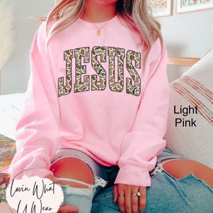 Retro Camo Jesus Shirt Varsity Jesus Sweatshirt Trendy Christian Shirt ...