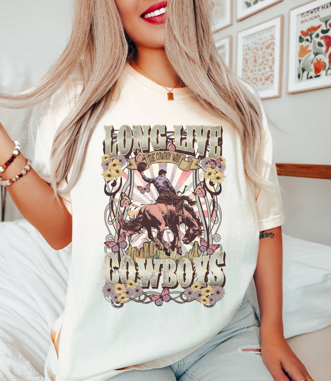 Long Live Cowboys Western Comfort Colors Shirt, Country Tshirt, Vintage ...