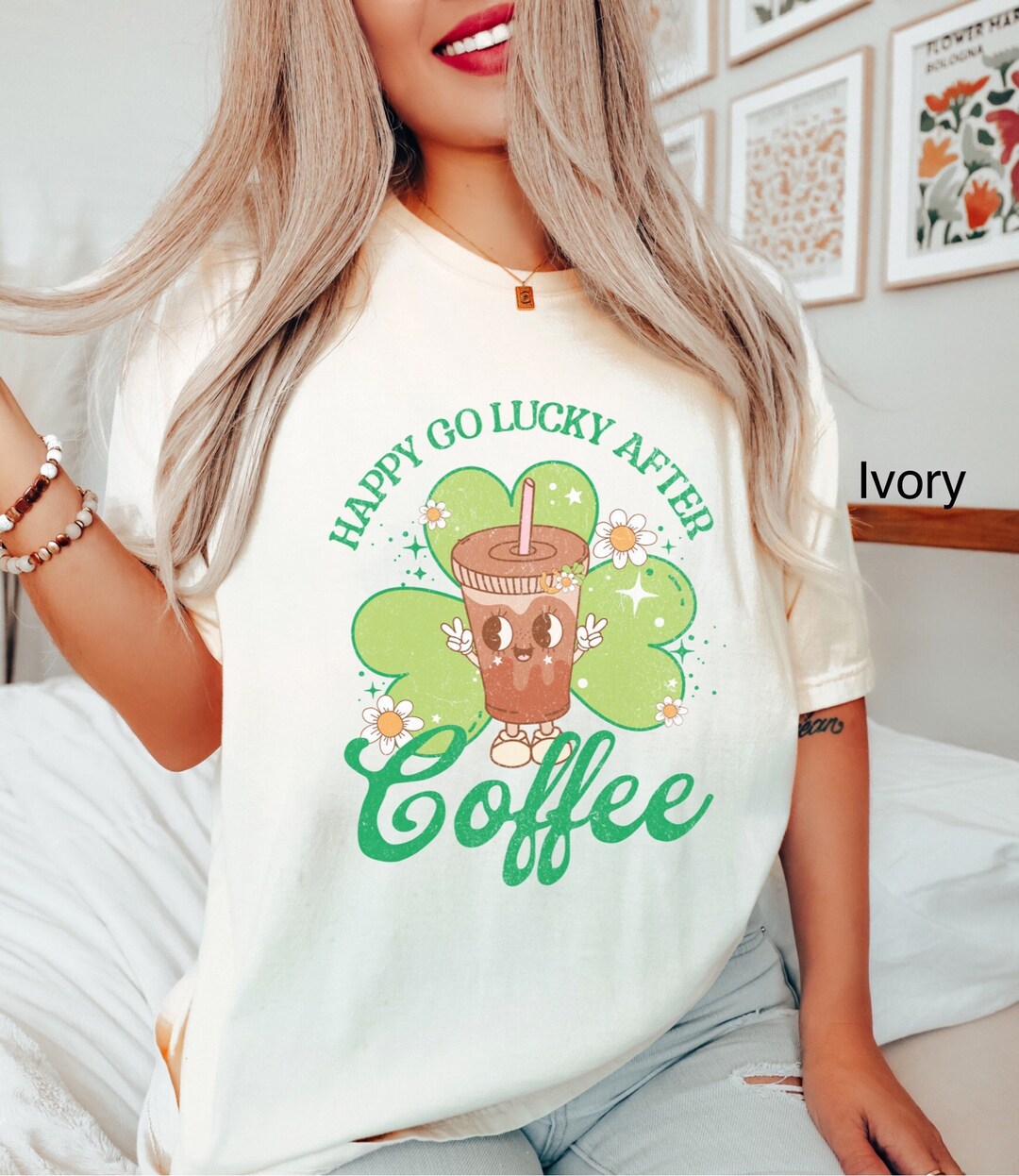 Comfort Colors St Patricks Day Coffee Shirt Funny St Patricks Day T ...