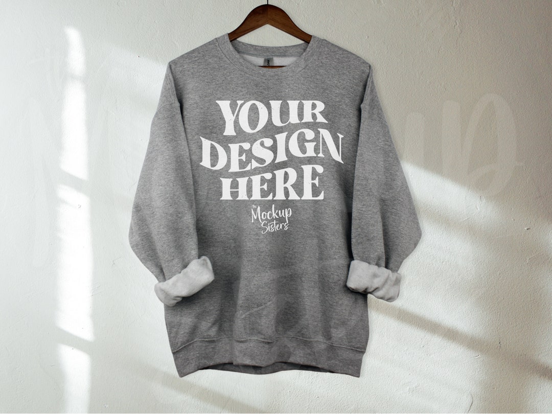 Gildan Sport Grey Back Front Mock Up, Sport Gray Mock up Gildan ...