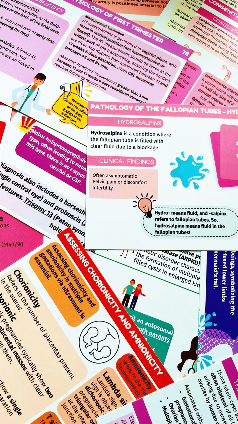 200+ Obstetrics & Gynecology Ultrasound Flashcards | OB/GYN Sonography ...