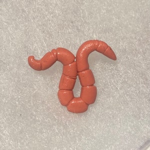 Worm Pin Badge | Bug Pins | Realistic Worm Pin - Etsy