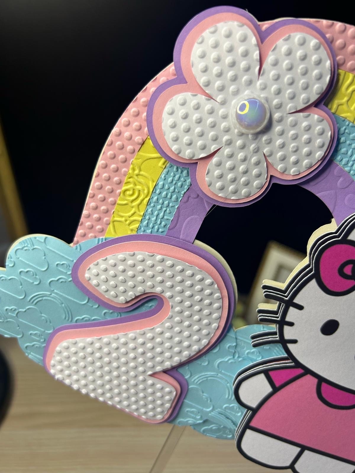 Hk Cake Topper Kitty Inspired Cake Toppper - Etsy