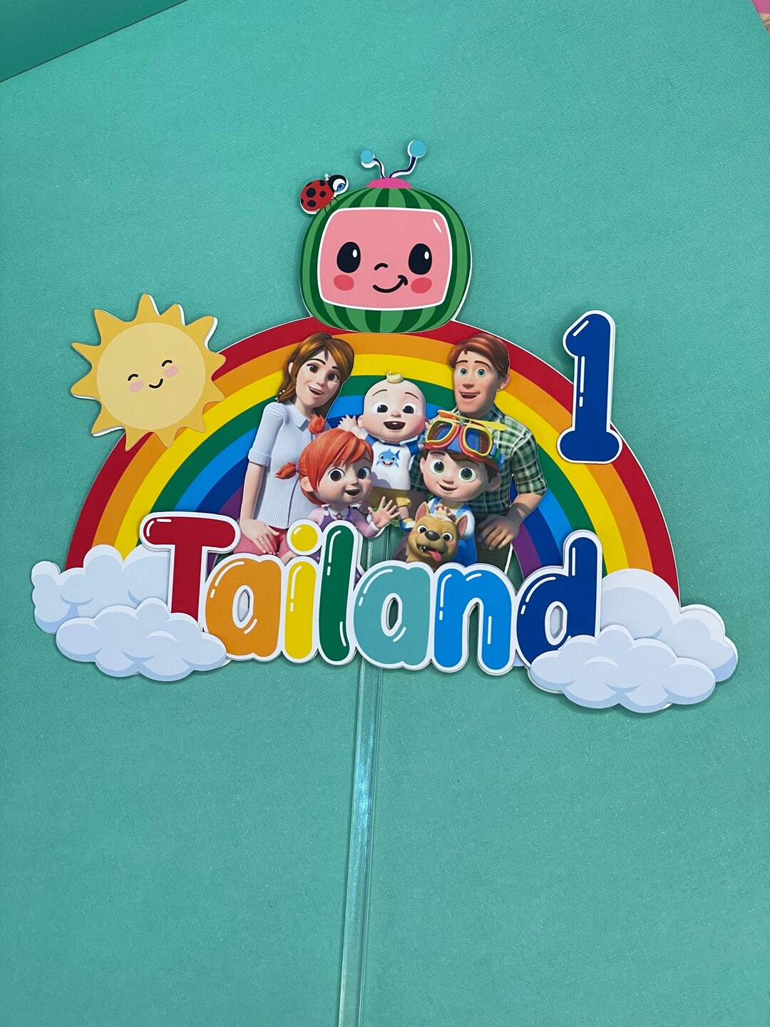 Cocomelon Cake Topper Cake Decoration Cocomel Party - Etsy