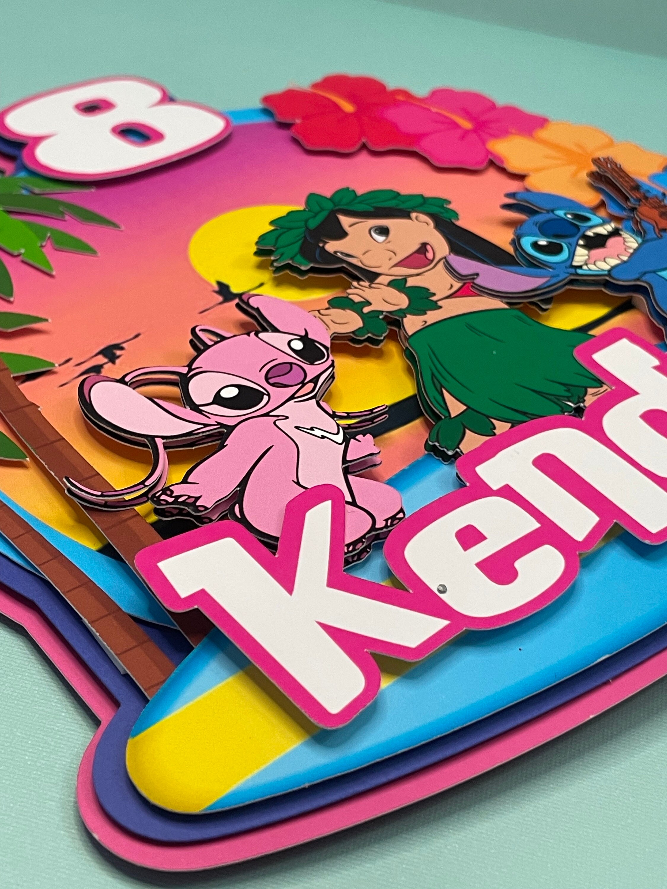 Lilo and Stitch Inspired 3d Cake Topper - Etsy