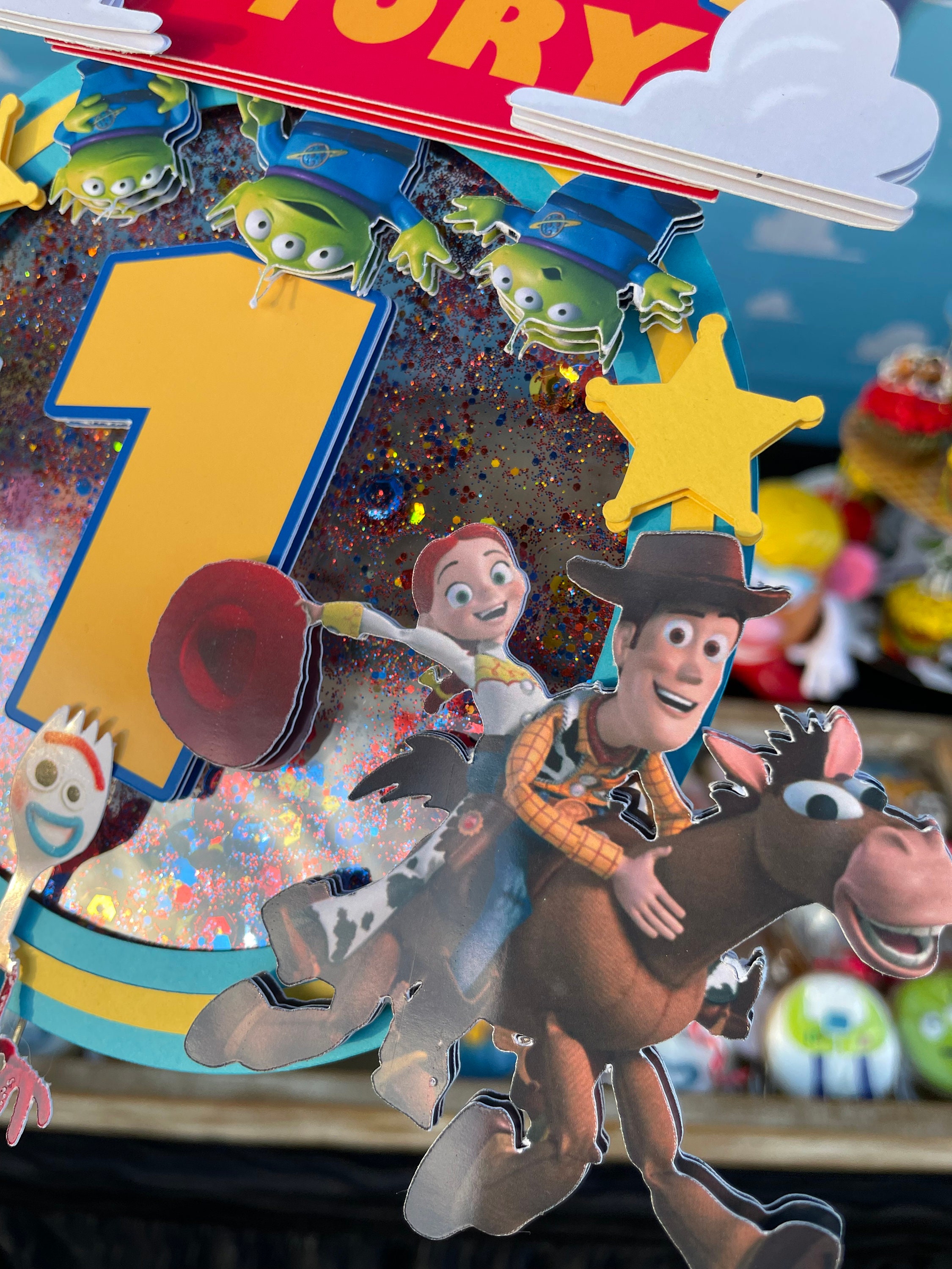 Toy Story 3D Shaker Cake Topper - Etsy