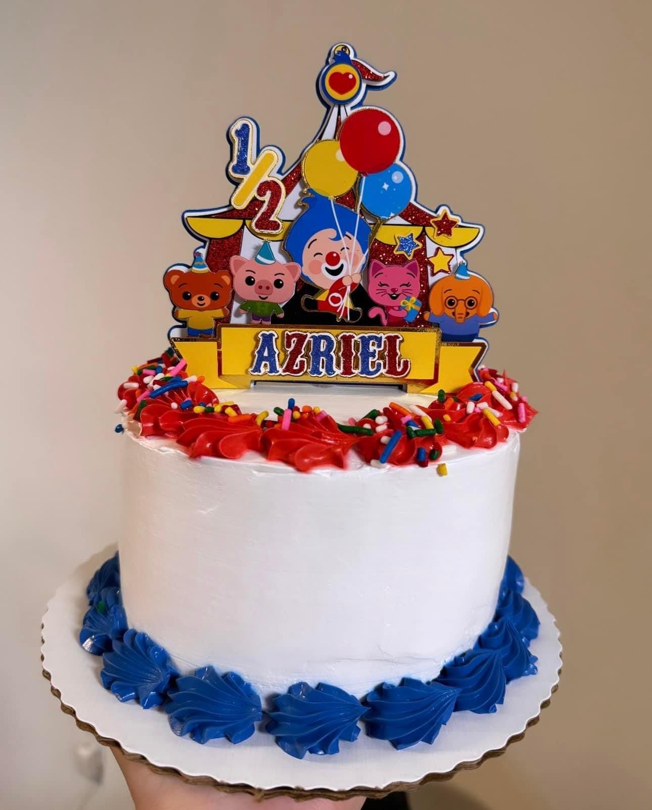 Payaso Plim Plim Personalized Cake Topper Plim Plim Party Decoration ...
