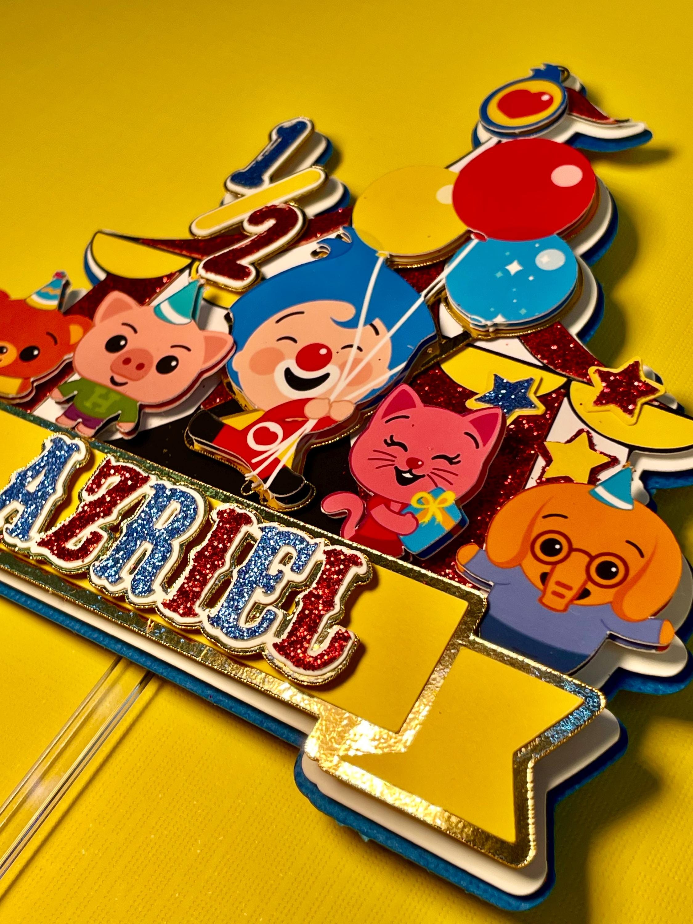 Payaso Plim Plim Personalized Cake Topper Plim Plim Party Decoration ...