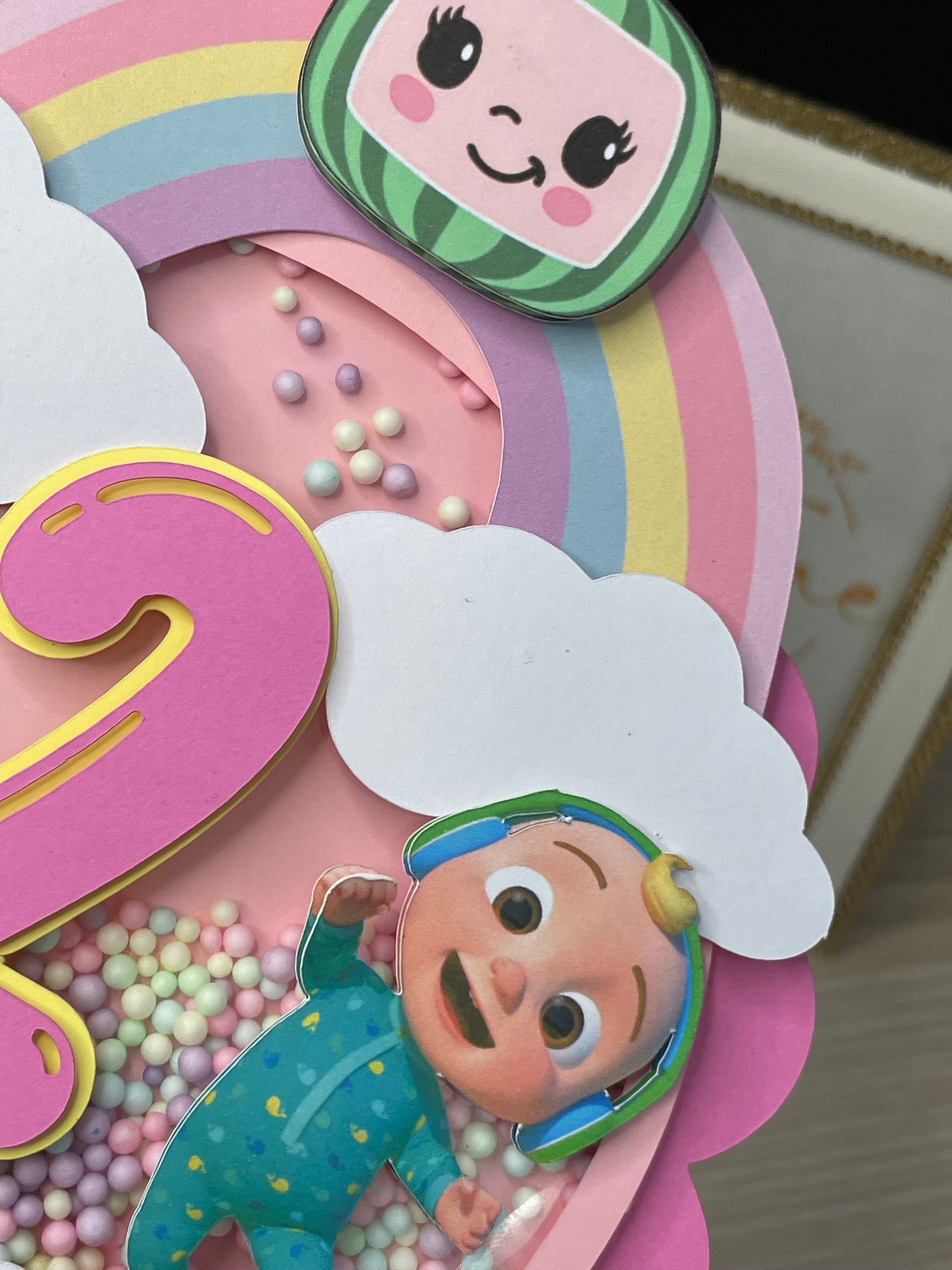 Cocomelon Pink Cake Topper - Etsy Australia