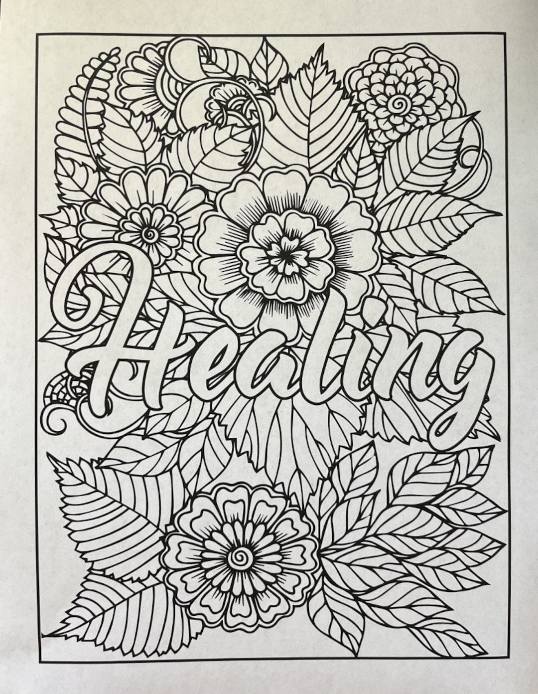 Adult Coloring Pages With Positive Affirmations - Etsy