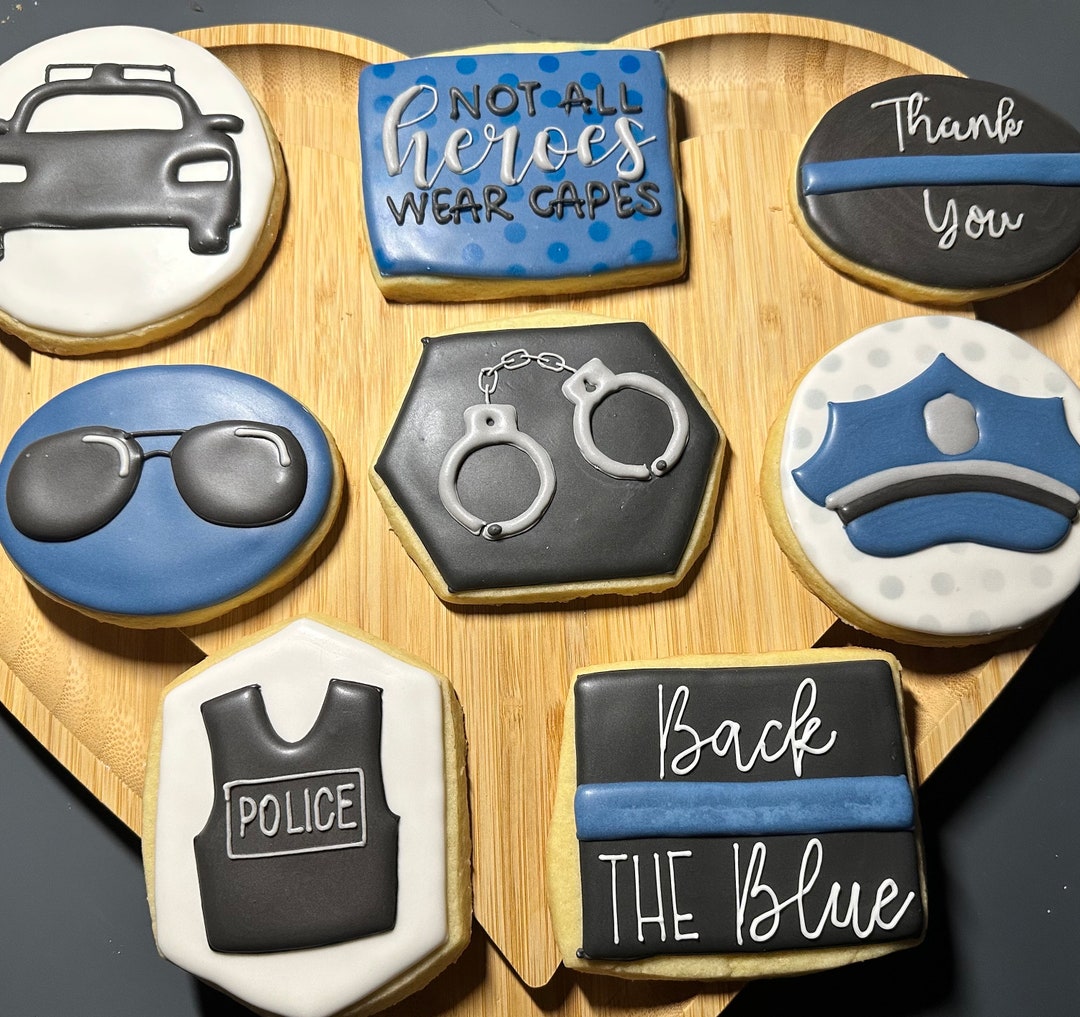 One Dozen Police Appreciation Cookies - Etsy