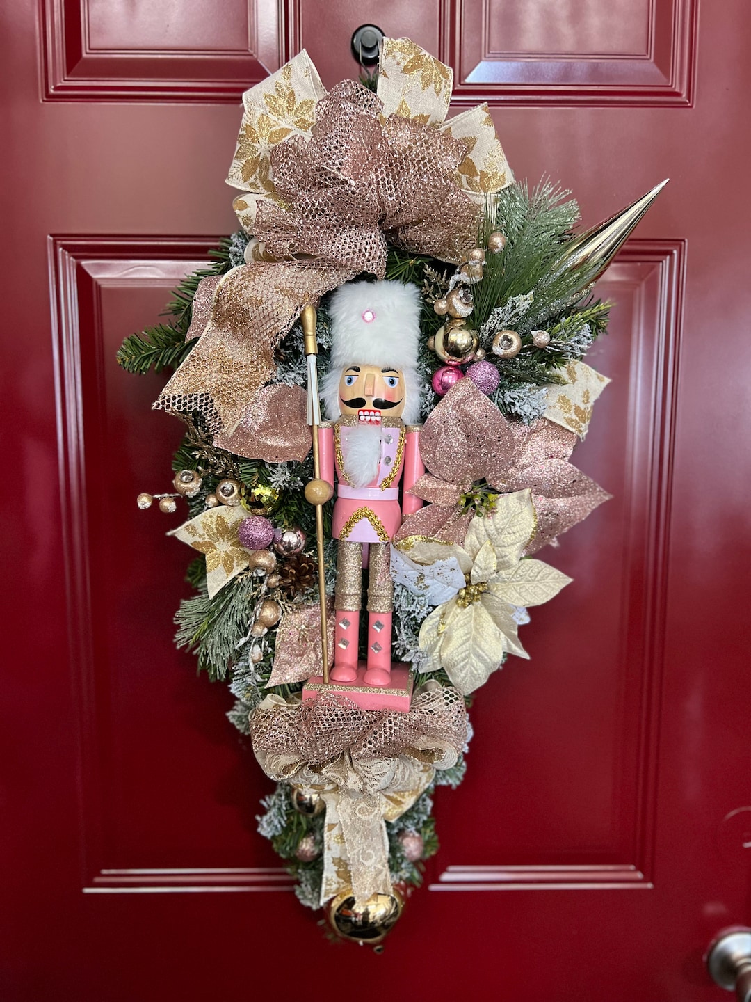 Christmas Swag, Teardrop Swag, Victorian Nutcracker, Christmas ...