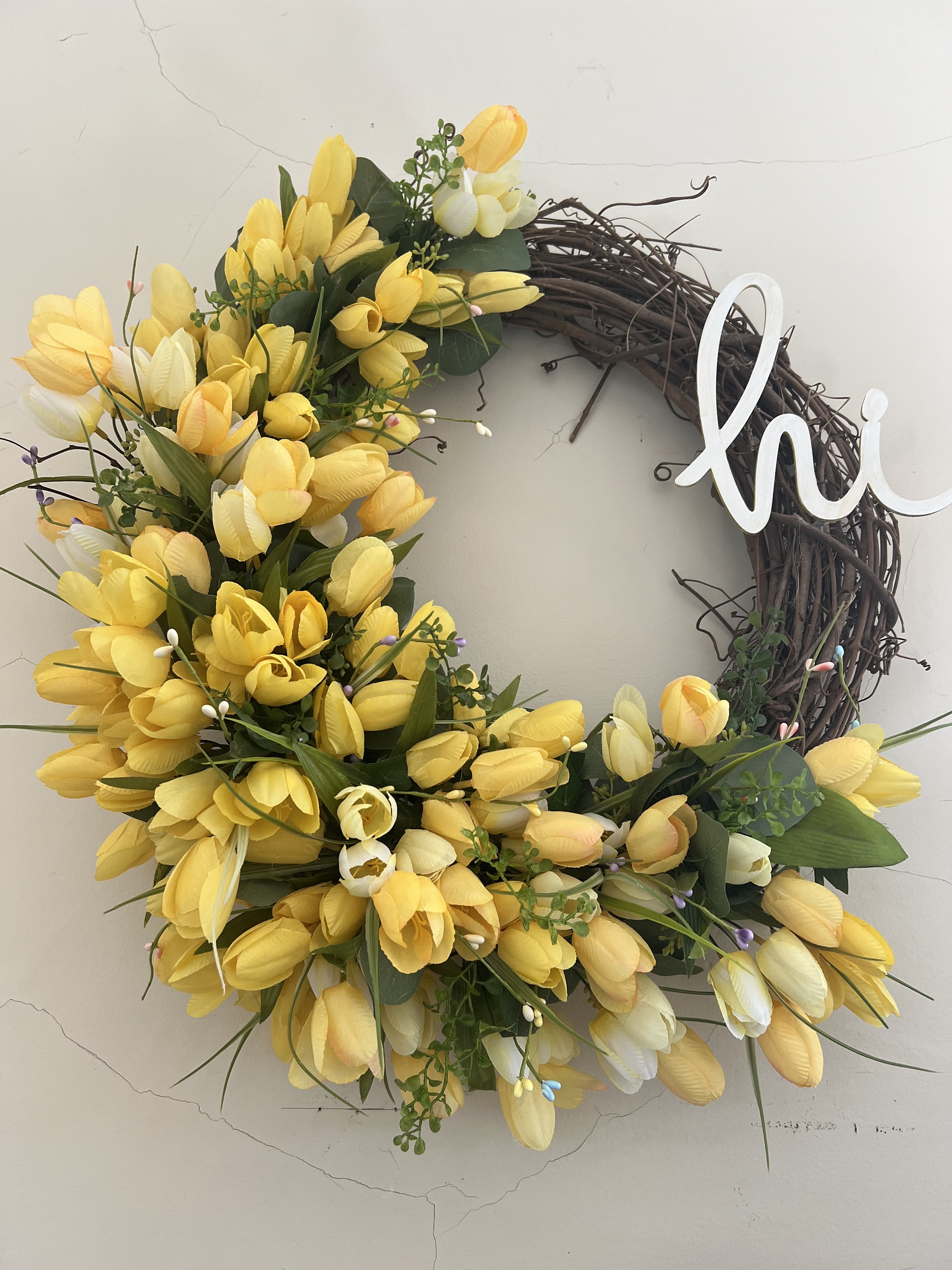 Spring Tulip Wreath - Etsy