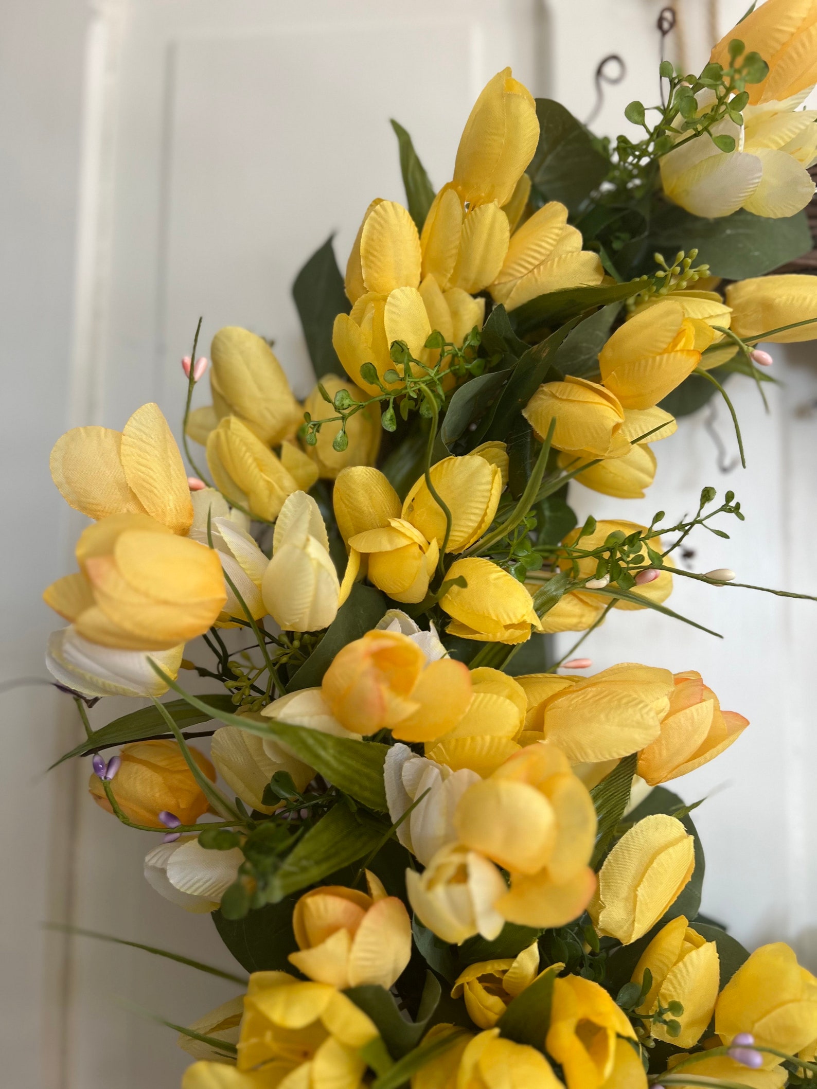 Spring Tulip Wreath - Etsy