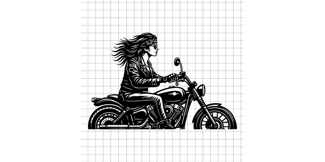 Female Biker Svg, Motorcycle Girl Svg, Chopper Rider Svg, Bike Rider ...
