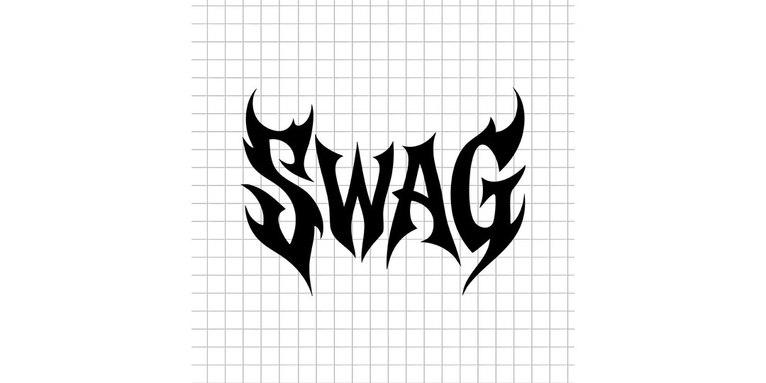 Swag Svg, Tribal Lettering Svg, Street Font Svg, Graffiti Style Svg, Urban Svg, Swag Word Svg ...