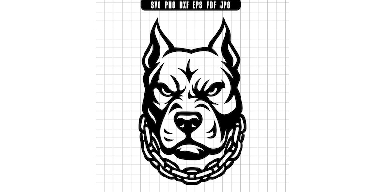 Pitbull Svg, Pitbull Dxf, Pitbull Png, Pitbull Cut File, Clipart ...