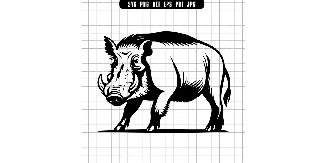 Wild Boar Svg, Wild Boar Png, Wild Boar Dxf, Wild Boar Eps, Wild Boar ...