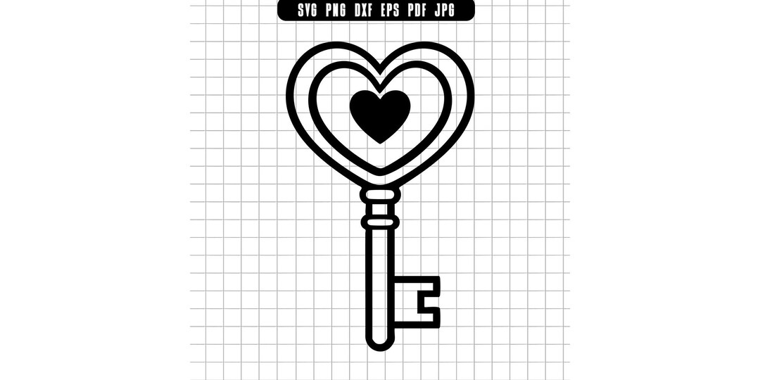 Heart Key Svg, Love Key Svg, Vintage Key Svg, Heart Clipart Svg, Key ...
