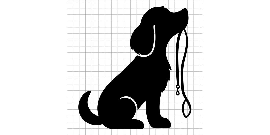 Dog With Leash Svg, Walking Dog Svg, Pet Svg, Puppy Svg, Dog Silhouette ...