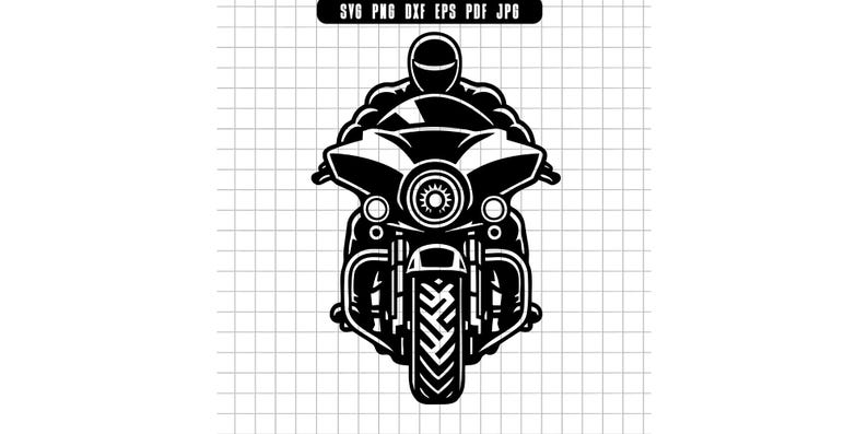 Motorcycle Front Svg, Cruiser Svg, Biker View Svg, Front Bike Svg ...