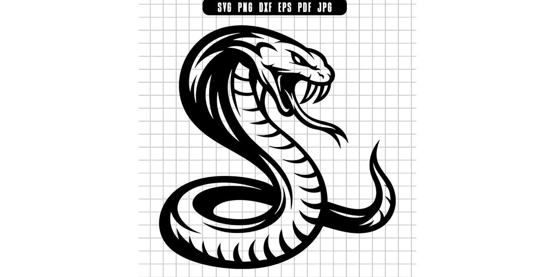 Cobra Svg, Snake Svg, Venomous Snake Svg, Viper Svg Cut File, Snake ...