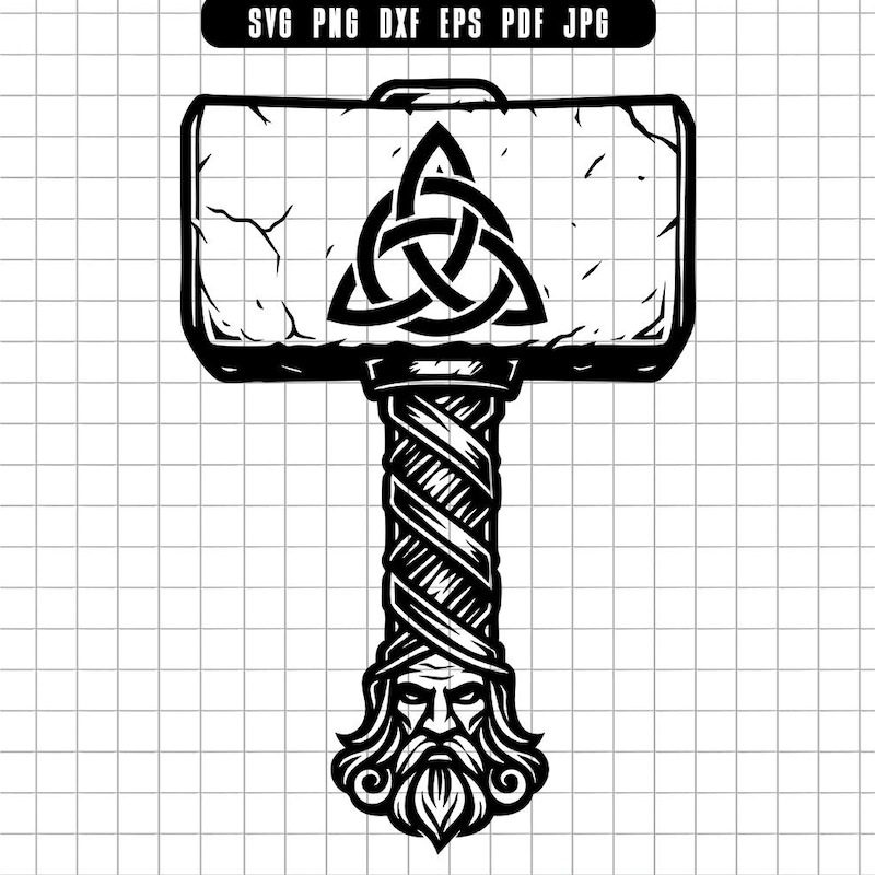 Mjolnir Svg - Etsy