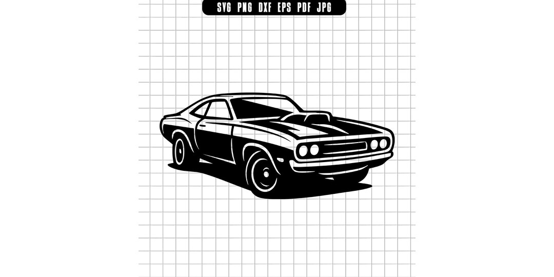 Muscle Car Svg, Muscle Car Png, Muscle Car Cut File, Clipart ...