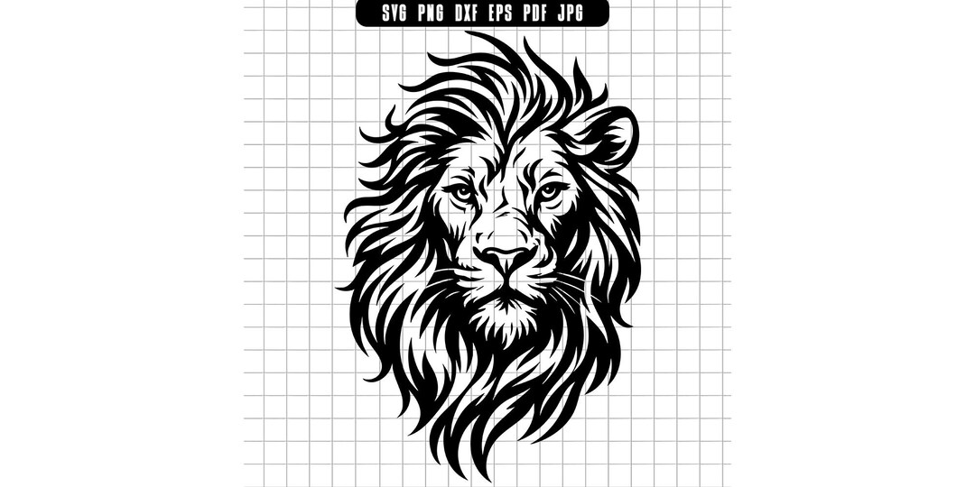Lion Head Svg, Wild Lion Svg, King of Jungle Svg, Animal Svg, Jungle ...