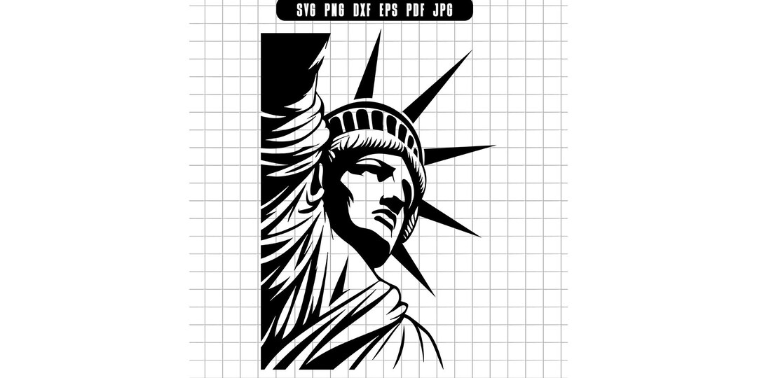 Statue of Liberty Svg, Liberty Head Svg, Lady Liberty Svg, Usa Svg ...