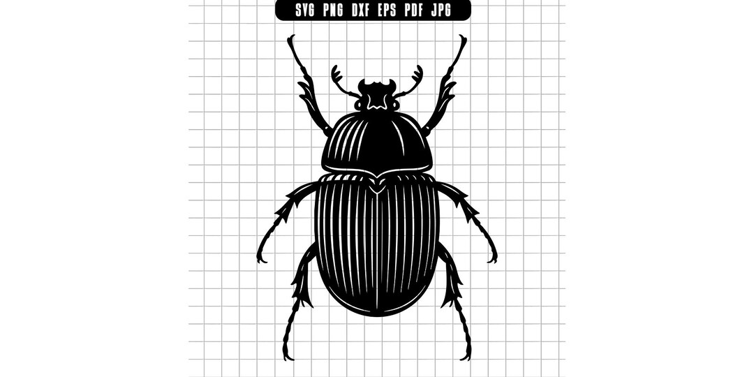 Scarab Beetle Svg, Beetle Insect Svg, Scarab Clipart Svg, Bug Cut File ...