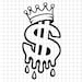Dollar Sign Svg, Dripping Money Svg, Crown Dollar Svg, Money Symbol Svg ...