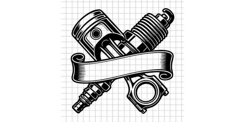 Engine Parts Svg, Piston Spark Plug Svg, Car Mechanic Svg, Wrench ...