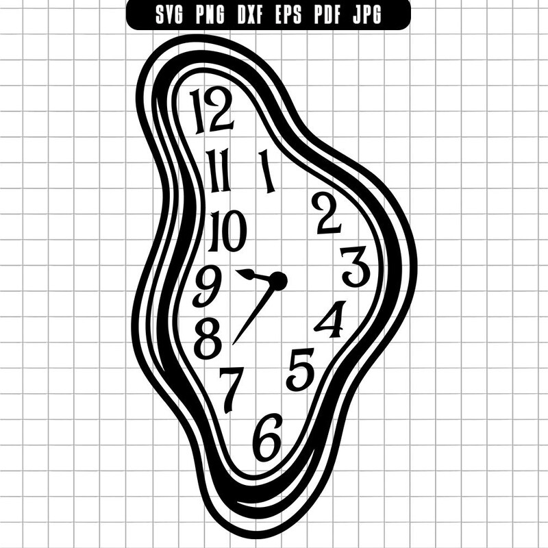 Melting Clock - Etsy